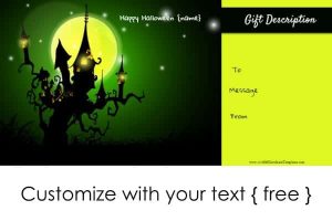 Halloween Gift Certificates | Halloween Gift Cards