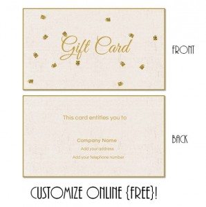 FREE Gift Card Template | Create Gift Cards Online