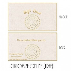 FREE Gift Card Template | Create Gift Cards Online
