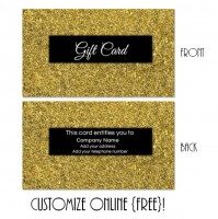 FREE Gift Card Template | Create Gift Cards Online