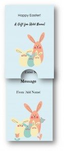 Easter Gift Card Template | Customize with Your Text and/or Pictures