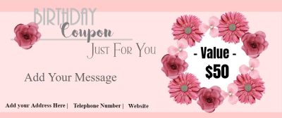 FREE Birthday Coupon Template - Customize Online & Print