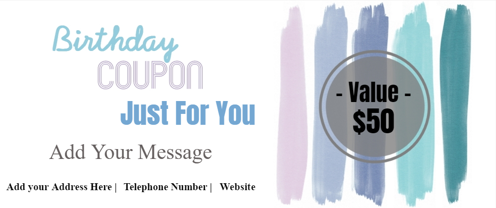 FREE Birthday Coupon Template - Customize Online & Print