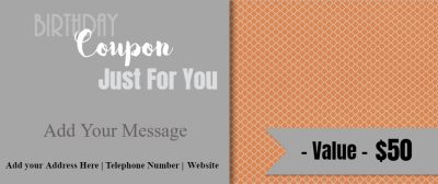 FREE Birthday Coupon Template - Customize Online & Print