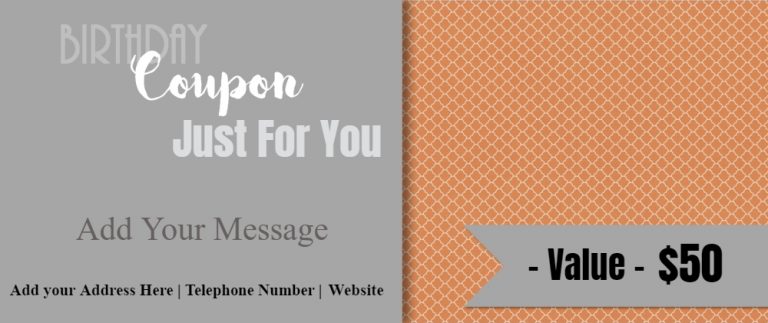 FREE Birthday Coupon Template - Customize Online & Print