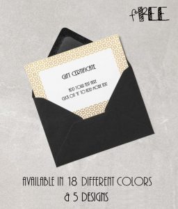 FREE printable gift certificate templates | Customize then Print